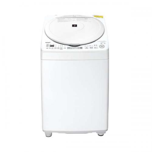 【楽天市場】シャープ SHARP 縦型洗濯乾燥機 洗濯8kg/乾燥4.5kg プラズマクラスター 除菌機能 ホワイト系 ES-TX8K-W (宅配サイズ商品 / 設置・リサイクル希望の場合は ...