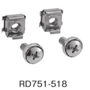 【楽天市場】日東工業 RD751-518 ラックオプション ケージナット 50コ入り M5用ねじ(M5×18)付：電材BlueWood