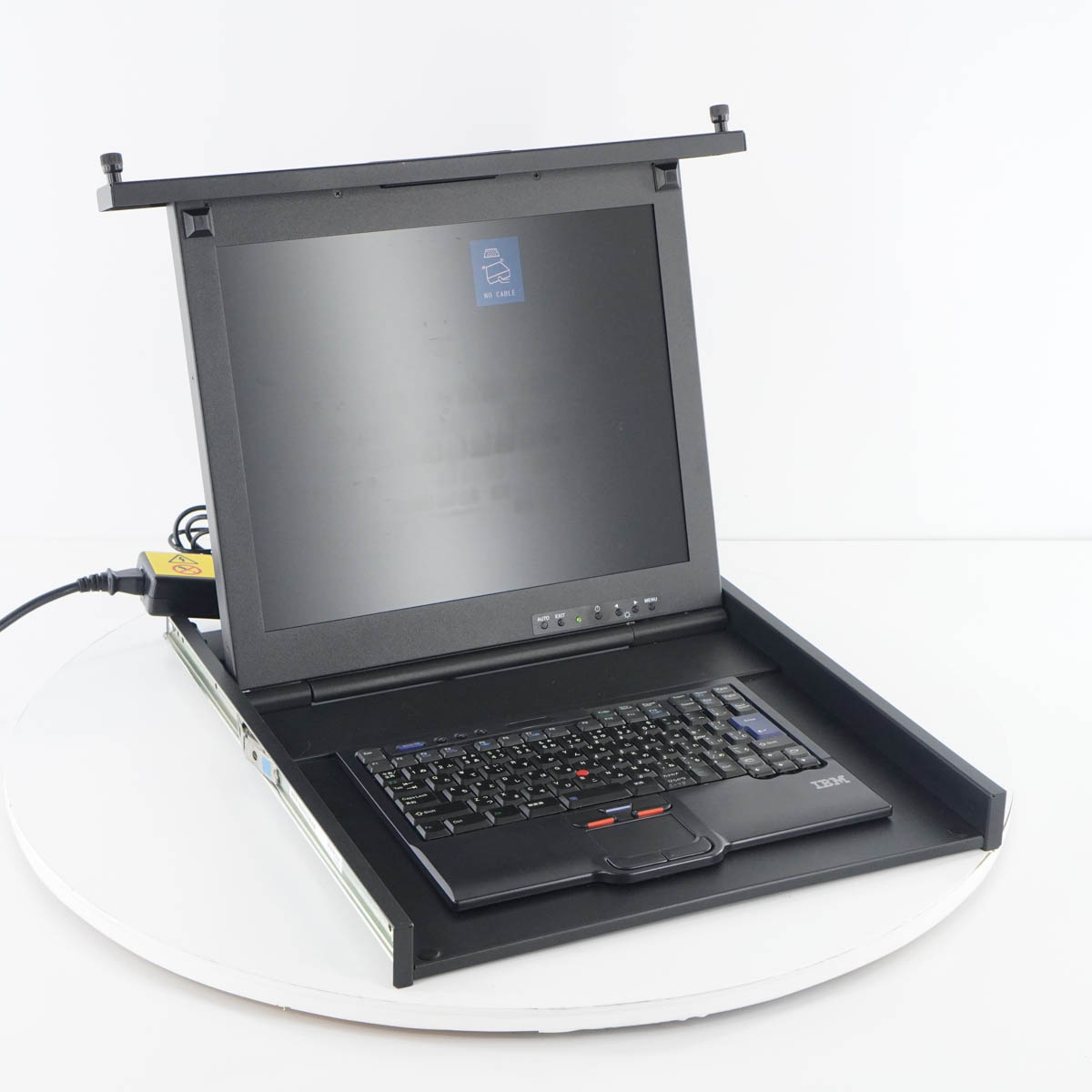 【楽天市場】【中古】[PG]8日保証 IBM 7316-TF3 ラック搭載型 コンソールモニター レール付 フラットパネルコンソール AC ...