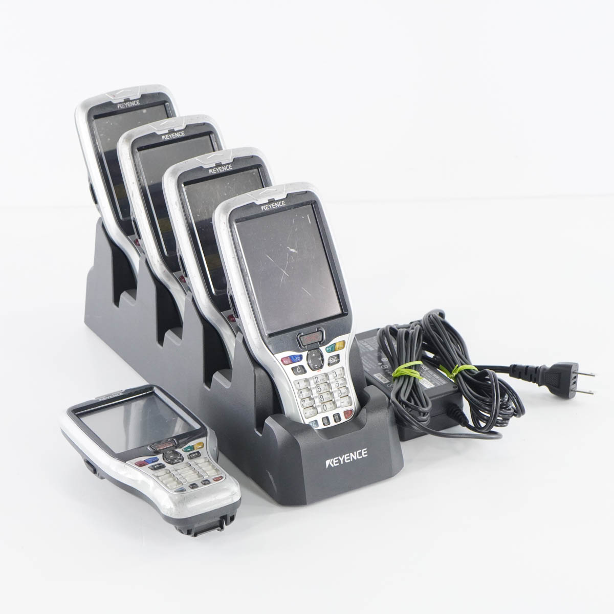 【楽天市場】【中古】[PG]8日保証 5台セット 動作確認済 KEYENCE BT-W100 ハンディターミナル ACアダプター 4連充電器付 ...