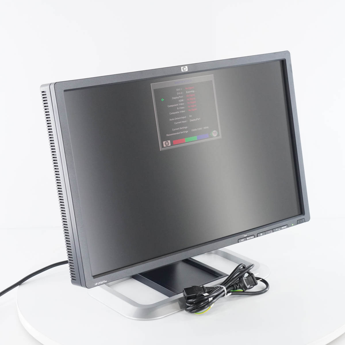 【楽天市場】【中古】[PG]8日保証 hp LP2475w 24型 モニター 液晶ディスプレイ 24インチ 1920×1200 HDMI 電源 ...