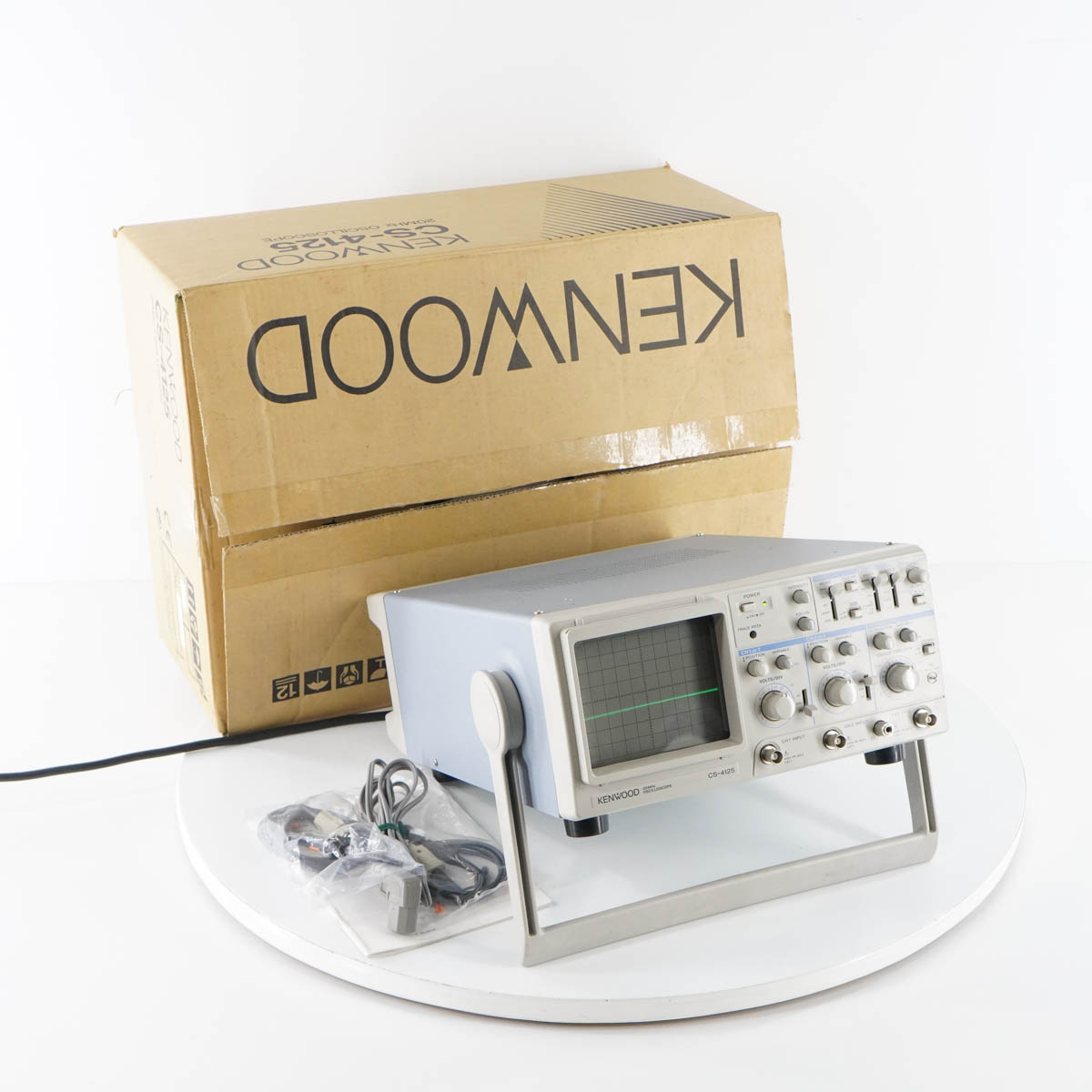 【楽天市場】【中古】[DW]8日保証 KENWOOD CS-4125 OSCILLOSCOPE オシロスコープ 20MHz PC-54*2電源コード [05452-0203]：デンタショップ