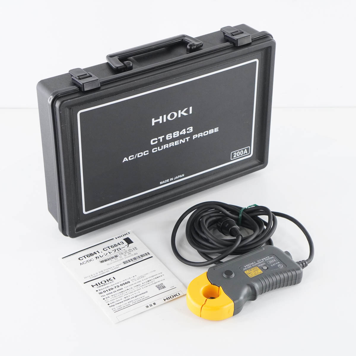 【楽天市場】【中古】[DW]8日保証 4台入荷 HIOKI CT6843 AC/DC CURRENT PROBE AC/DCカレントプローブ 200A 取扱説明書 [05343-0049 ...