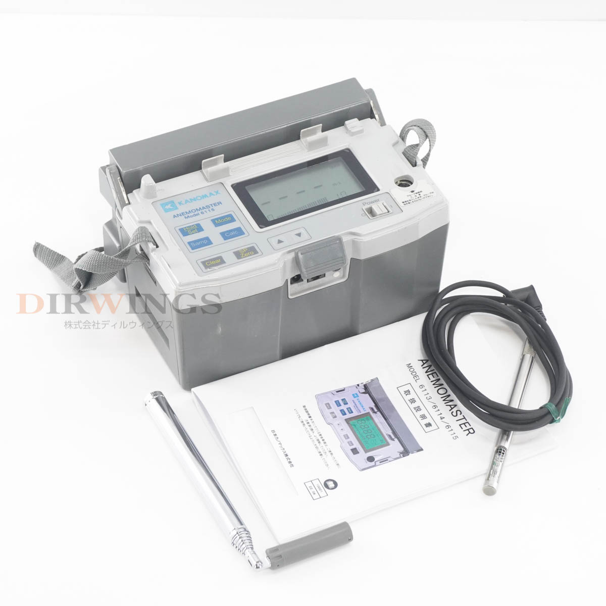 【楽天市場】【中古】[JB]保証なし KANOMAX 6115 ANEMOMASTER アネモマスター 風速計 取扱説明書 [06259 ...