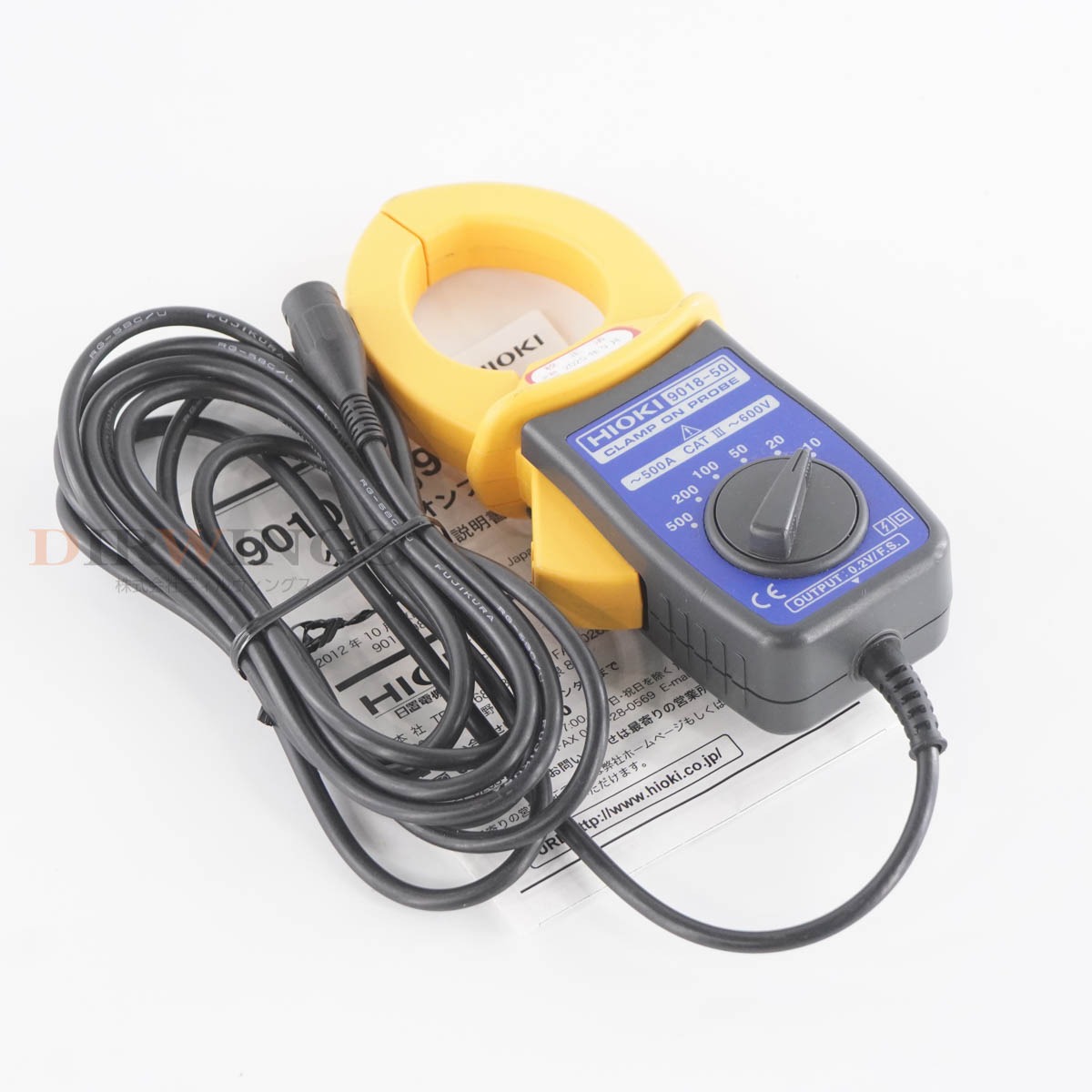 【楽天市場】【中古】[DW]8日保証 次期校正2025年9月 HIOKI 9018-50 CLAMP ON PROBE クランプオンプローブ 電流センサー ~500A ~600V 取扱説明書 ...