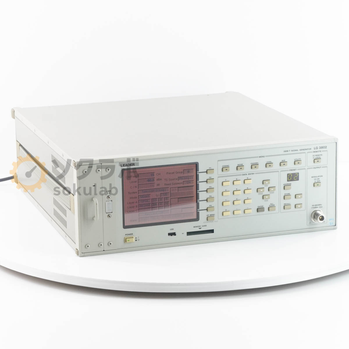 【楽天市場】【中古】[DW]8日保証 LEADER LG 3802 LG3802 S1 ISDB-T SIGNAL GENERATOR 信号 ...
