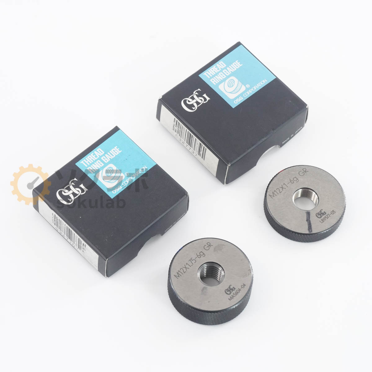 【楽天市場】【中古】[DW]8日保証 セット OSG M12X1.75-6g GR M12X1-6g GR THREAD RING GAUGE ...