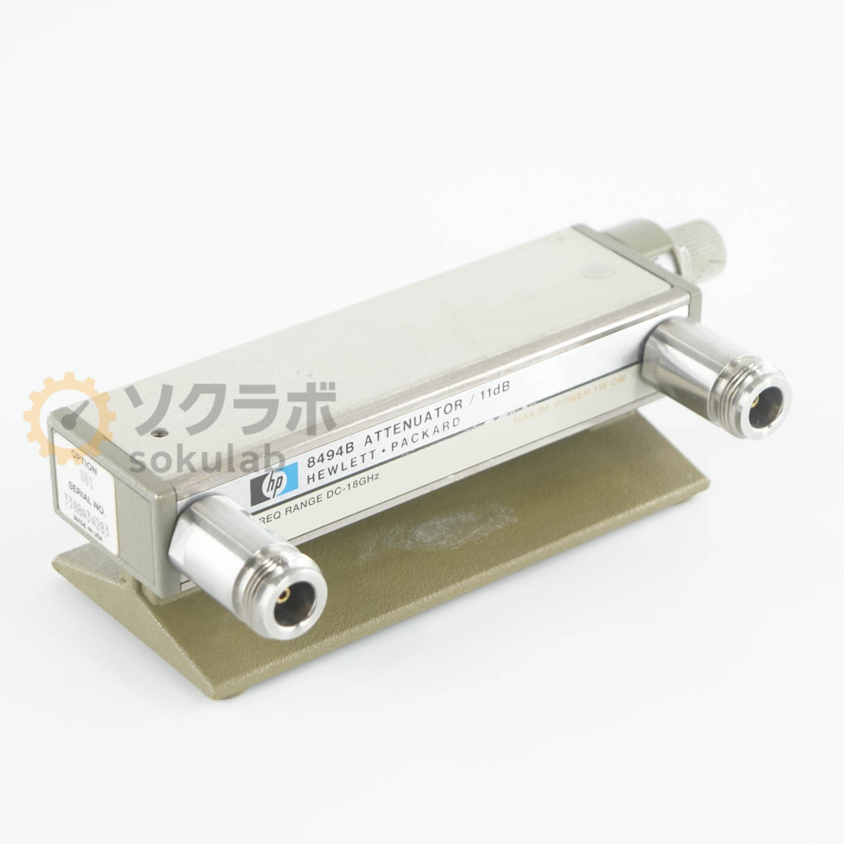 【楽天市場】【中古】[DW]8日保証 hp 8494B ATTENUATOR アッテネーター 減衰器 OPT 001 11dB DC ...