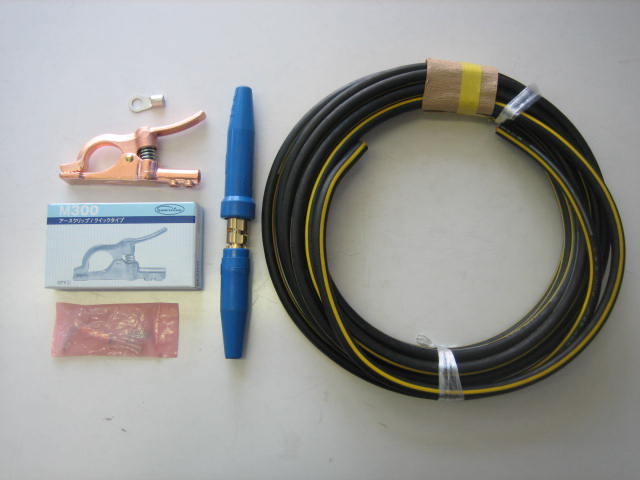 【楽天市場】☆新品☆溶接用キャブタイヤケーブル イエローライン（黄/黒） WCT22SQ 25m 付属品付（アースクリップ+端子+ジョイント） WCT22：電材110番