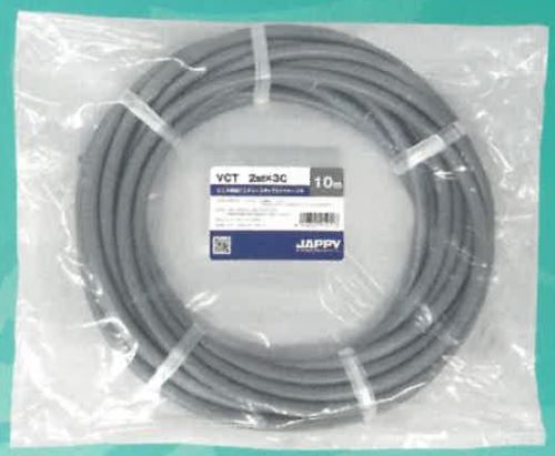【楽天市場】JAPPY(因幡電機):JAPPYミニ定尺電線 VCT ビニル絶縁キャブタイヤ電線 型式:VCT 3.5SQX 3C 10M JP：電材部品 楽天市場店