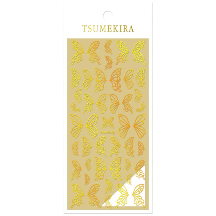【楽天市場】TSUMEKIRA(ツメキラ) ネイルシール SG-HON-001 honchan プロデュース Butterfly motif ...