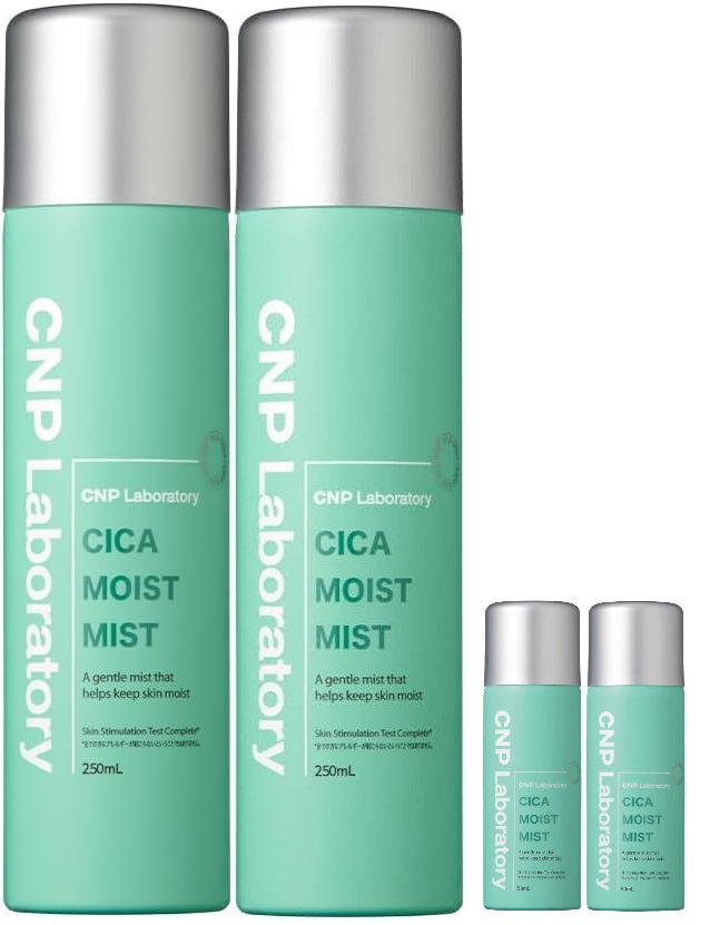 【楽天市場】250ml 2本セット+50ml 2本おまけ付 CNP シカ モイスト ミスト (スプレー化粧水) 250ml 化粧水 CICA ツボクサエキス KI-2：デライーガ