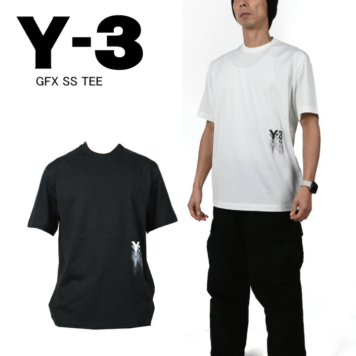 【楽天市場】Y3 ワイスリー GFX SS TEE グラフィックス ショートスリーブティー IZ3123 ユニセックス Tシャツ 半袖 山本 ...