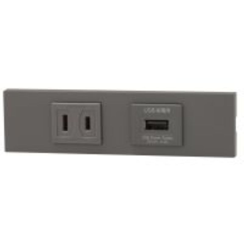 【楽天市場】神保電器 KAG-2606 NKシリーズ家具・機器用コンセント+USBコンセント（Type-A）セット（SG色）：DesignDepot