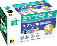 【楽天市場】ecorica エコリカ リサイクルインクカートリッジ EPSONエプソン互換製品 エコリカ型番【ECI-E324P/BOX】 対応純正品【IC4CL32】カラー【4色パック（ B ...