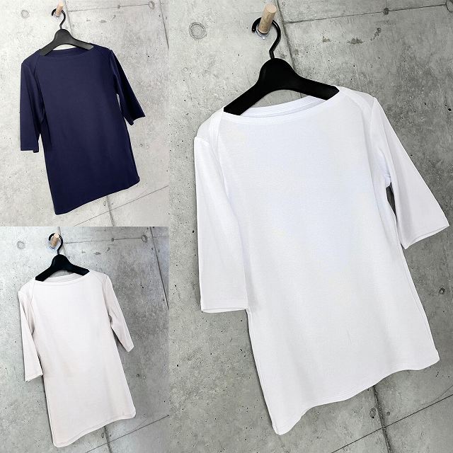 【楽天市場】PUPULA(ププラ）デジタルコットンストレッチ ボートネック 5分袖 プルオーバー【セレクトショップ】【レディースファッション ...