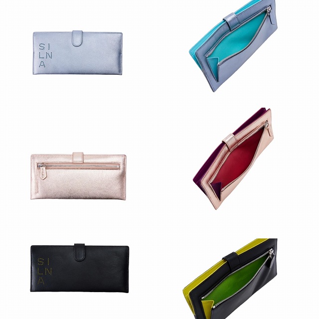 【楽天市場】SILNA minacoloパンチング レザー ロングウォレット 【財布】【プレゼント】【color】：Listyc