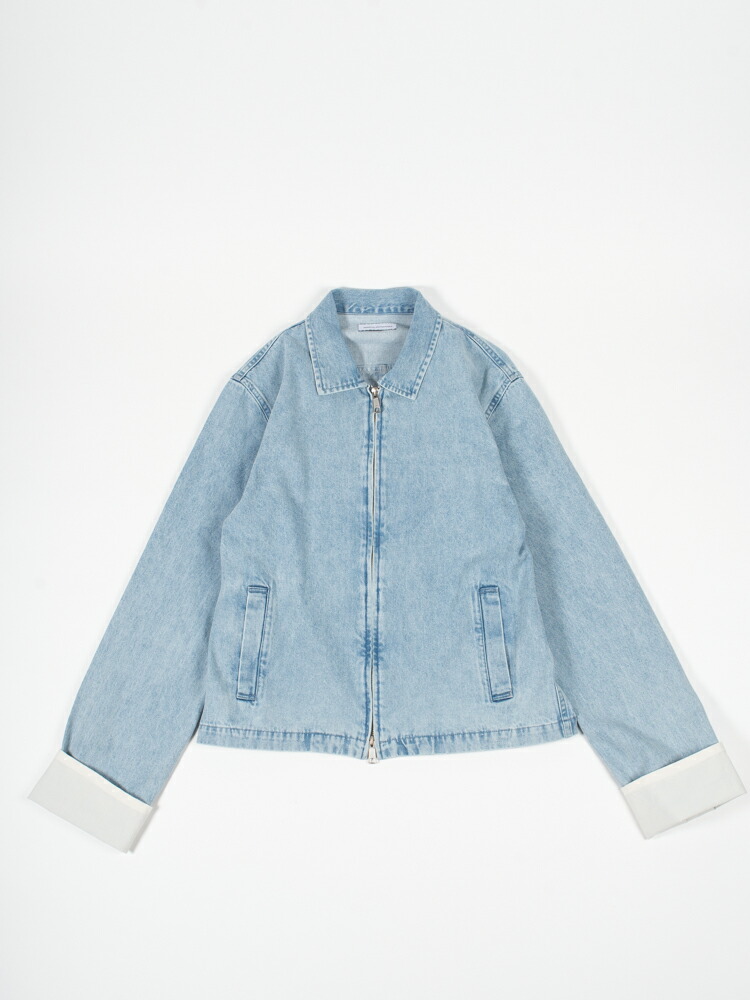 【楽天市場】【MAHITO MOTOYOSHI】マヒトモトヨシ Cuff Switched Denim Blouson Blue 袖口切替 ...