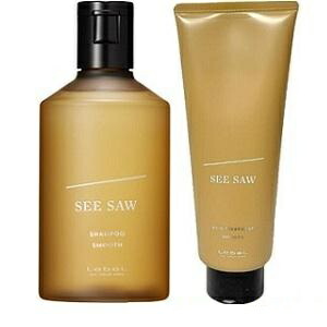 【楽天市場】送料無料★【2本セット】SEE/SAW シャンプー S スムース 250ml／ヘアトリートメント S スムース 200ml サロン・美容室専売品【LEBEL ルベル シーソー ...