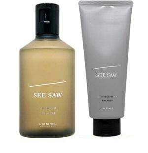 【楽天市場】送料無料★【2本セット】SEE/SAW シャンプー B バランス 250ml／ヘアトリートメント B バランス 200ml サロン・美容室専売品【LEBEL ルベル シーソー ...