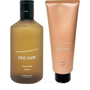 【楽天市場】送料無料★【2本セット】SEE/SAW シャンプー T タイト 250ml／ヘアトリートメント T タイト 200ml サロン・美容室専売品【LEBEL ルベル シーソー】【国内 ...