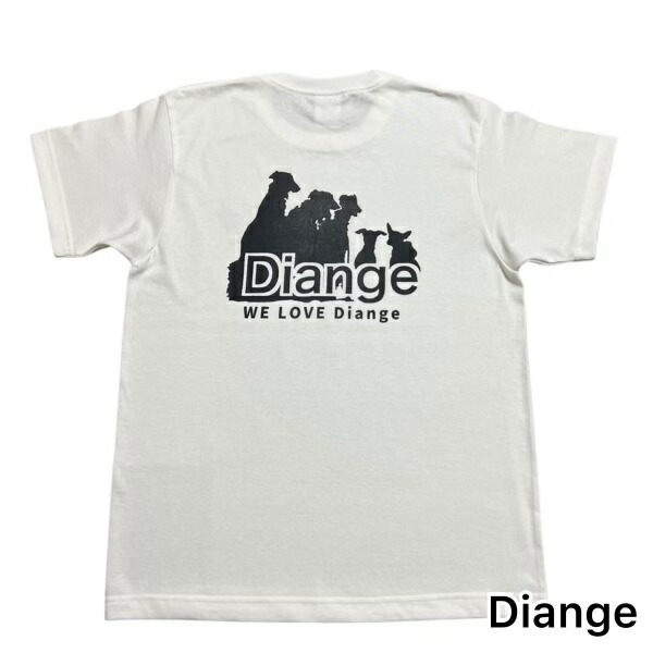 【楽天市場】Diange オリジナル Tシャツホワイト S～XL：首輪とおやつの専門店Diange