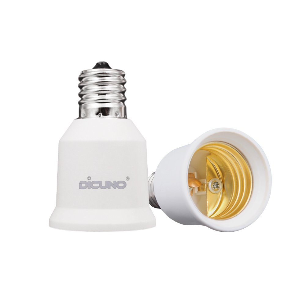 【楽天市場】【E17 E26口金変換アダプタ】DiCUNO 電球ソケット 真鍮素材 200WまでLED電球/白熱電球/電球形蛍光灯対応 耐用性強い 長寿命 難燃性素材 高温耐性 電球取替用 ...