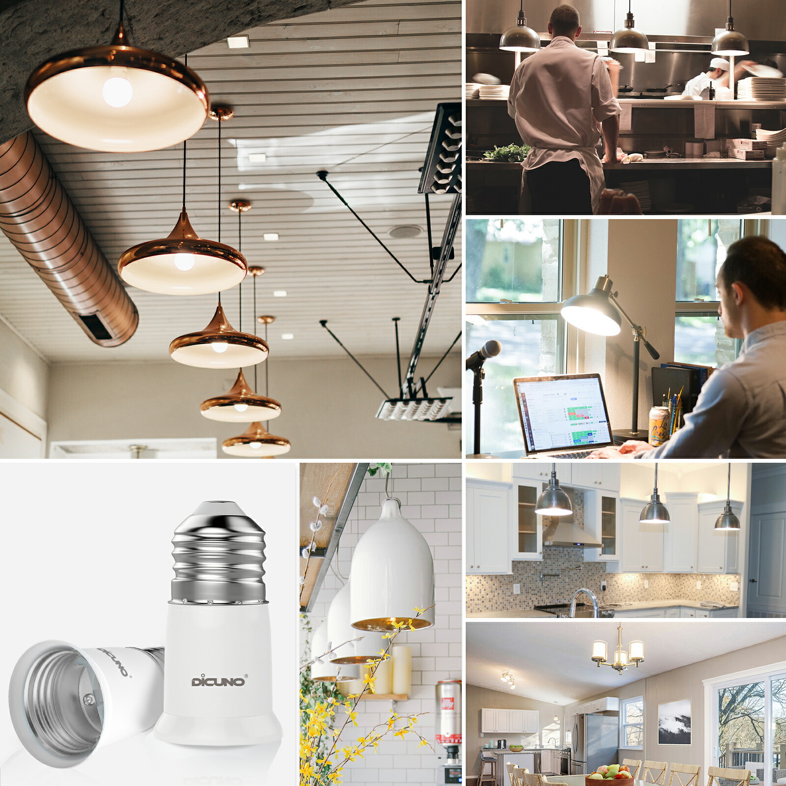 【楽天市場】【送料無料】DiCUNO E26延長ソケット E26 口金延長アダプター 約3CM延長する 2個セット：DiCUNO公式 楽天市場店