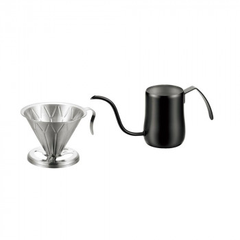 【楽天市場】燕熟の技 コーヒードリップポット420ml ブラック＆コーヒードリッパー EJC-800：ノースウェブ