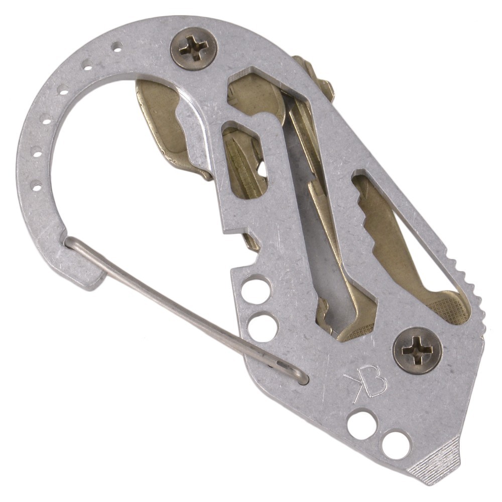 【楽天市場】KeyBiner キー収納システム 多機能ツール付 カラビナ [ シルバー ] マルチツール EDCツール アルミカラビナ ...