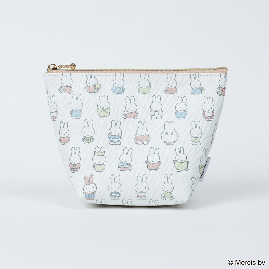 【楽天市場】ミッフィー 70周年 MIFFY 70th HISTORY 台形ポーチ ミッフィー グッズ 大人 ミッフィー ポーチ ミッフィー ...