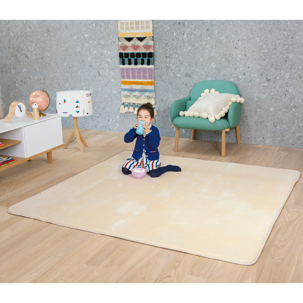 【楽天市場】絨毯 カーペット ラグ マット ≪約185×185cm≫ とろふわはっ水ラグ ふっくらタイプ 505814：ディノス家具 楽天市場店