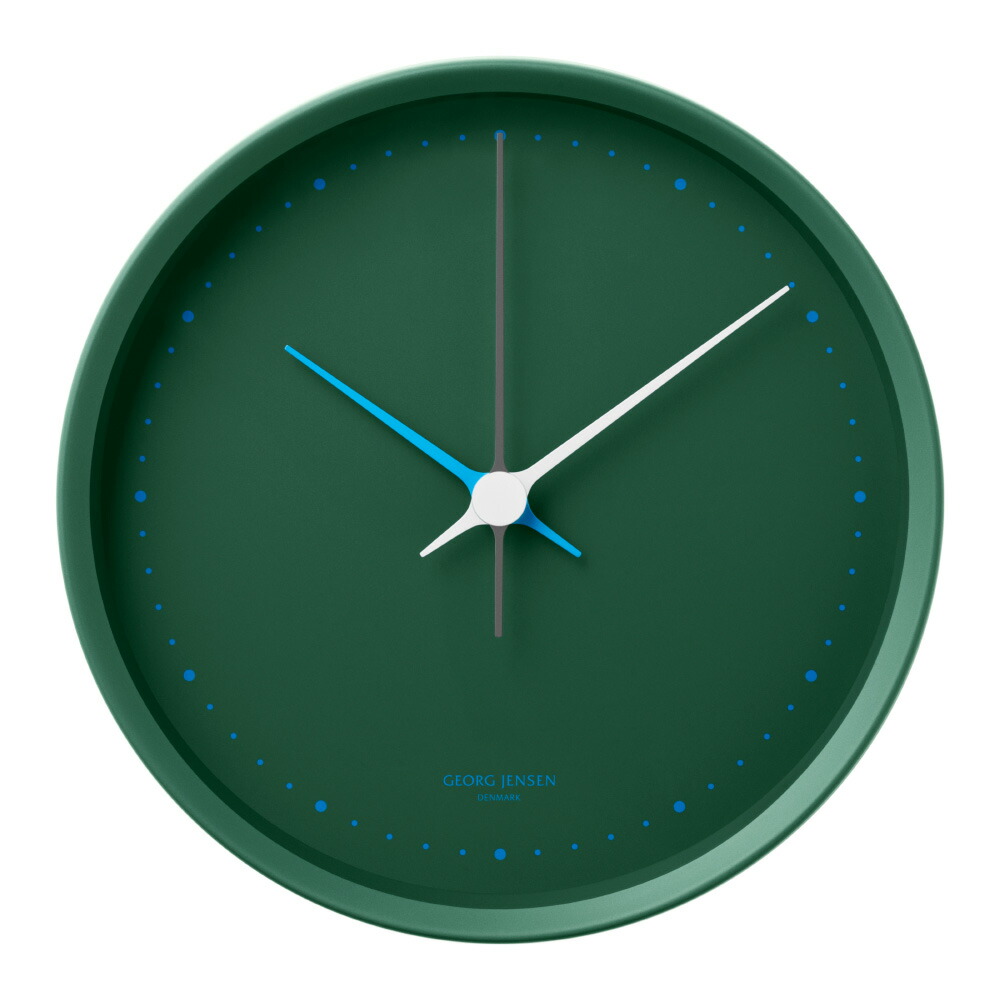 【楽天市場】【エントリーでポイント5倍★6／27 1：59迄】 壁掛け時計 時計 Georg Jensen | ジョージ ジェンセン コッペル（KOPPEL） ウォールクロック グリーン ...