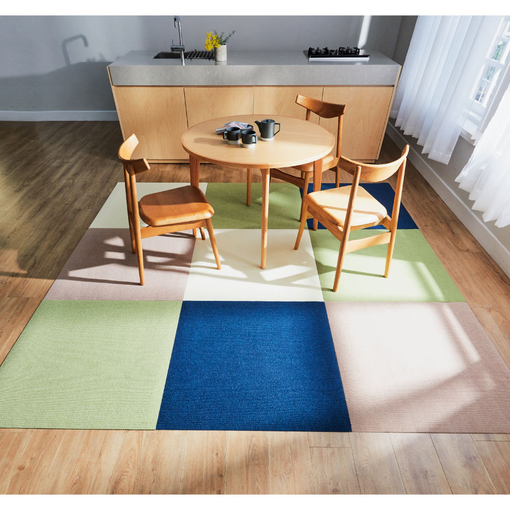 【楽天市場】タイルカーペット タイルマット ジョイントマット カーペット ラグ マット ≪同色2枚組≫ カテキン消臭はっ水置くだけタイルマット ...