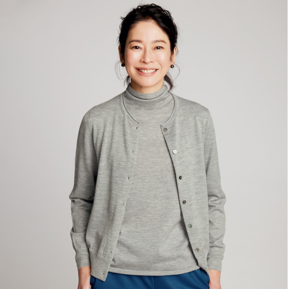 【楽天市場】ニット セーター トップス アラシャンカシミヤ クルーネックカーディガン 313705：ディノス楽天市場店