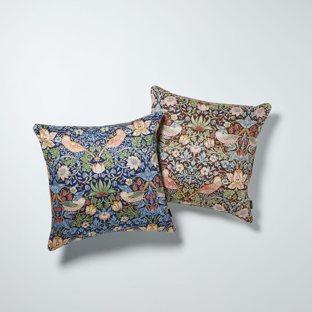 【楽天市場】カバー類 モリス ギャラリー カバーリング〈いちご泥棒〉 クッションカバー 約45×45cm 512004：ディノス楽天市場店