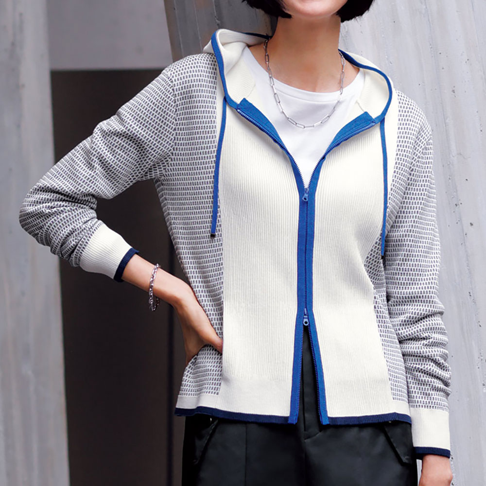 【楽天市場】【クーポン最大5千円OFF 9/19 20時から4h限定】 フーデッドニットジャケット ジャケット ファッション PC4573 ...