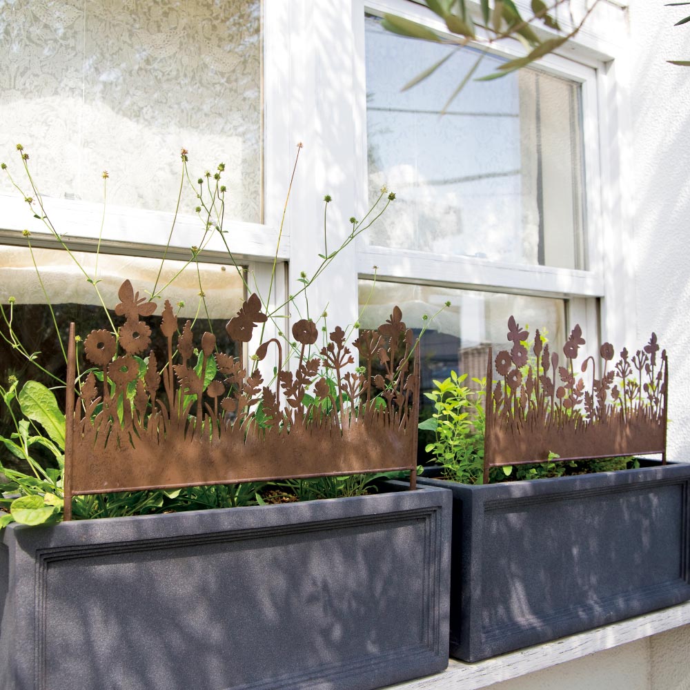 【楽天市場】【クーポン10％OFF 7/25から26h限定】 吉谷さんデザイン メドウガーデンシルエットフェンス G85501：ディノス楽天市場店