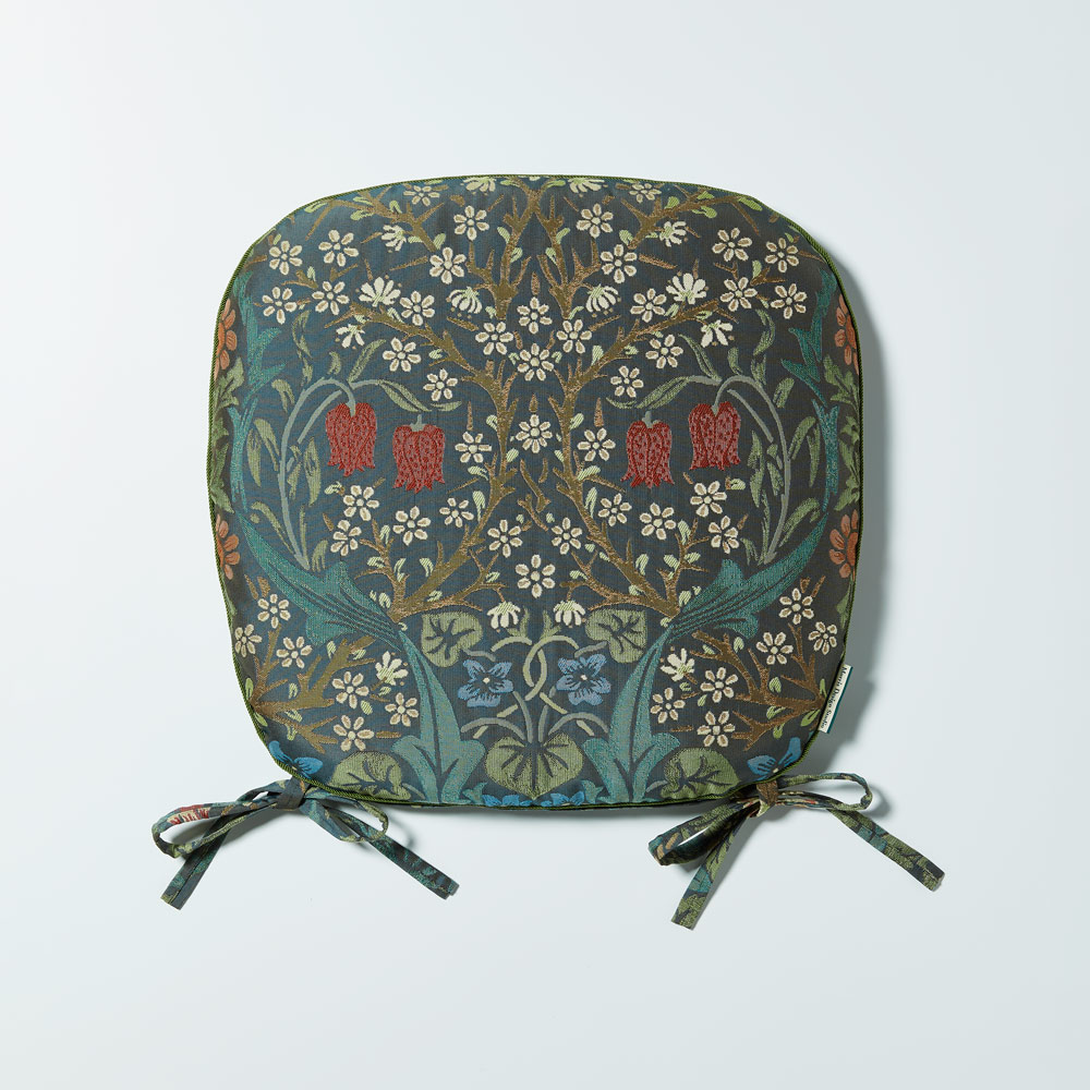 【楽天市場】椅子 カバー類 ≪ノーマルタイプ≫ モリスデザインスタジオ ジャカード織シートクッション〈ブラックソーン〉 512014：ディノス ...