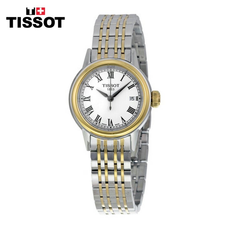【楽天市場】TISSOT ティソ カーソン ホワイト ダイヤル ツー トーン レディース 腕時計 Carson White Dial Two ...