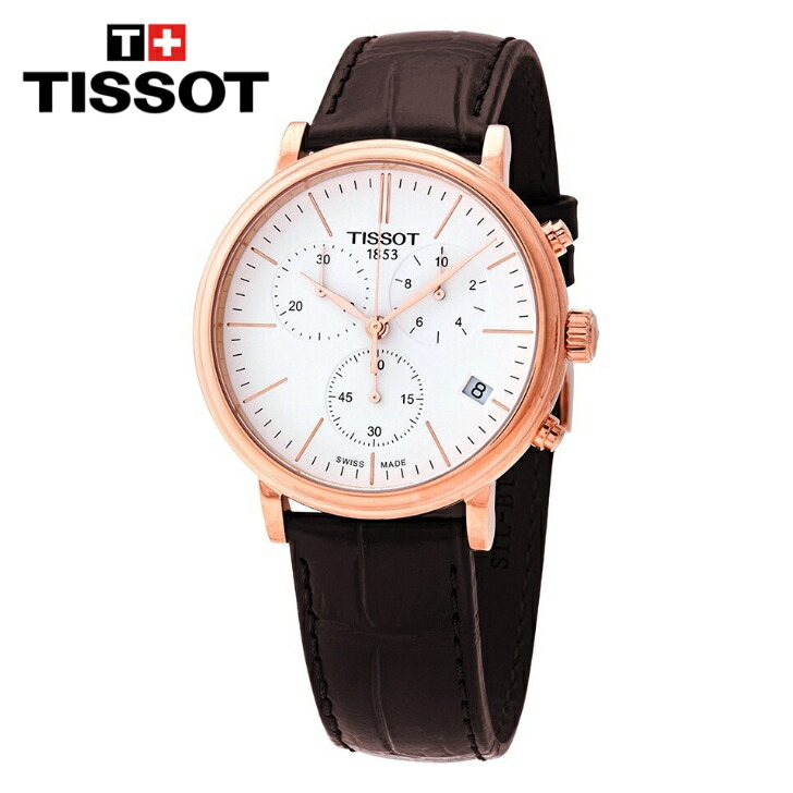 【楽天市場】TISSOT ティソ カーソン プレミアム クロノグラフ クオーツ ホワイトダイヤル メンズ 腕時計 Carson Premium ...