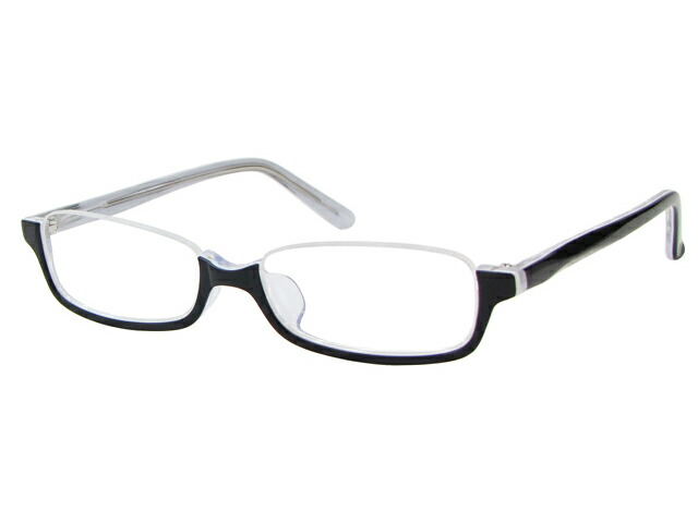 【楽天市場】アンダーリム 逆ナイロール（セルフレーム） メガネ 度付き/度なし/伊達メガネ スクエア ブラック 黒 黒ぶち メガネセット ...