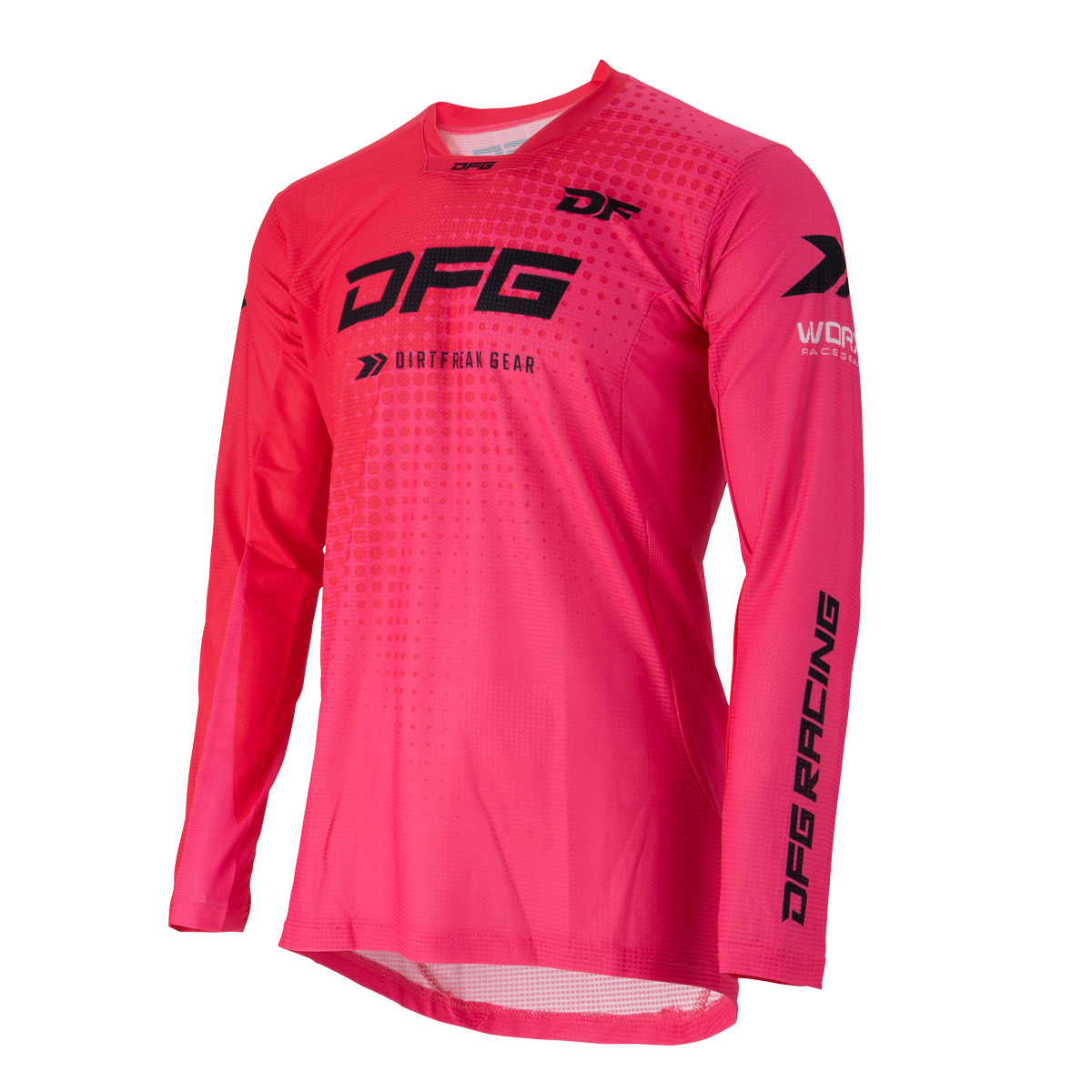 【楽天市場】DFG ワークスジャージ トーン Sサイズ ピンク MXレース EDレース アタックポジション 4WAYストレッチ生地採用 ...