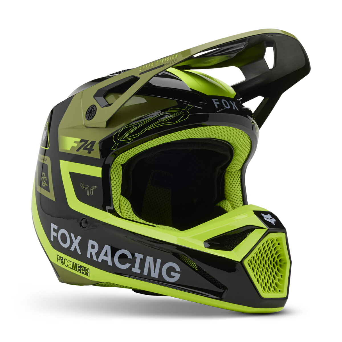 【楽天市場】FOX MX V1ヘルメット レーススペック Lサイズ ペールグリーン：ダートフリーク 楽天市場店