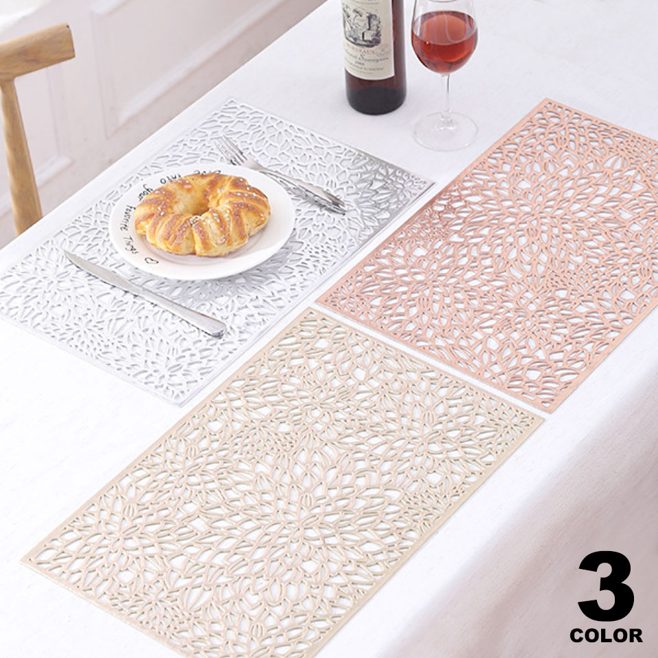 【楽天市場】ランチョンマット テーブルウェア ランチマット テーブルマット ランチョン マット テーブルクロス おしゃれ 北欧 撥水 プレースマット 食卓 インテリア 敷物 ゴールド シルバー ...