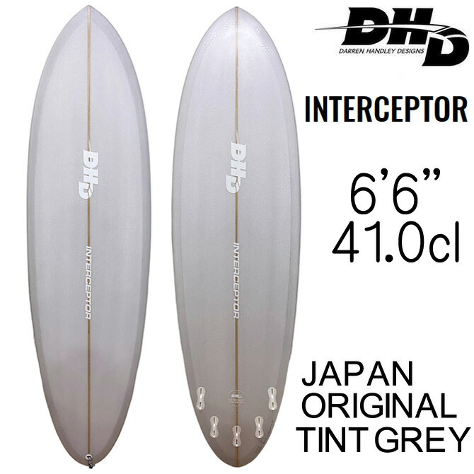 【楽天市場】DHD サーフボード インターセプター ミッドレングス モデル 6'6"×20 3/4"×2 11/16" 41.0L / DHD ...