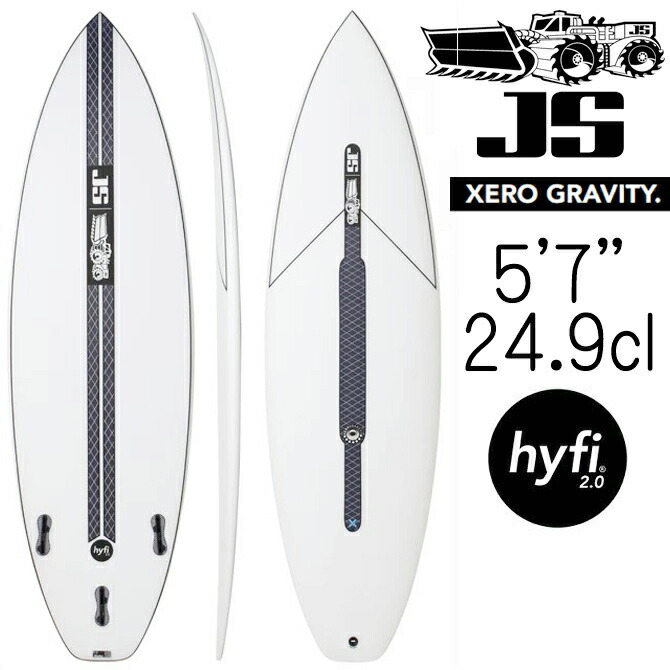 【楽天市場】JS サーフボード ゼロ グラビティ ハイファイ2.0 EPS モデル 5'7"×18 5/8"×2 1/4" 24.9L ...