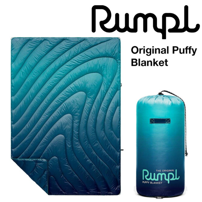 【楽天市場】ランプル Rumpl アウトドアブランケット ORIGINAL PUFFY - OCEAN FADE：DLIGHT by the ...