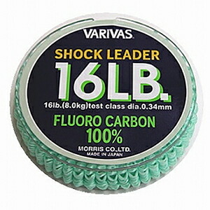 【楽天市場】バリバス(VARIVAS) ショックリーダー [フロロカーボン] 30m 22LB 6号 ナチュラル：dn e-shop