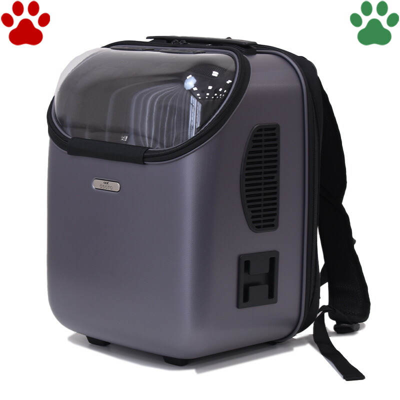【楽天市場】【0】 GEX OSOTOキャリー トラベラー Tall II グレー4WAY 5kg以下 犬猫兼用 犬用 猫用 軽量 コンパクト リュック式 リュック型 キャリーケース キャリー ...